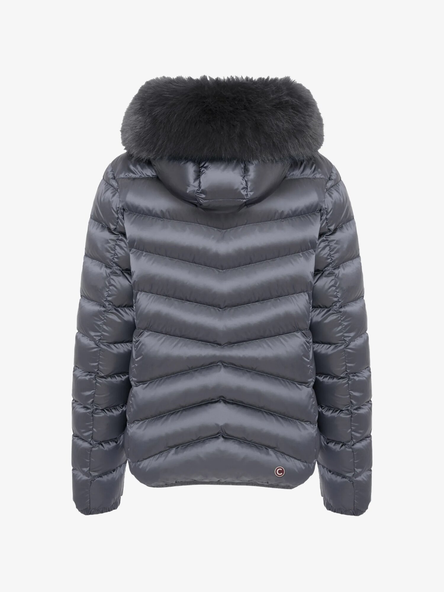 Пальто Colmar Fur-trim quilted coat, размер 40 IT, серый — фото 1