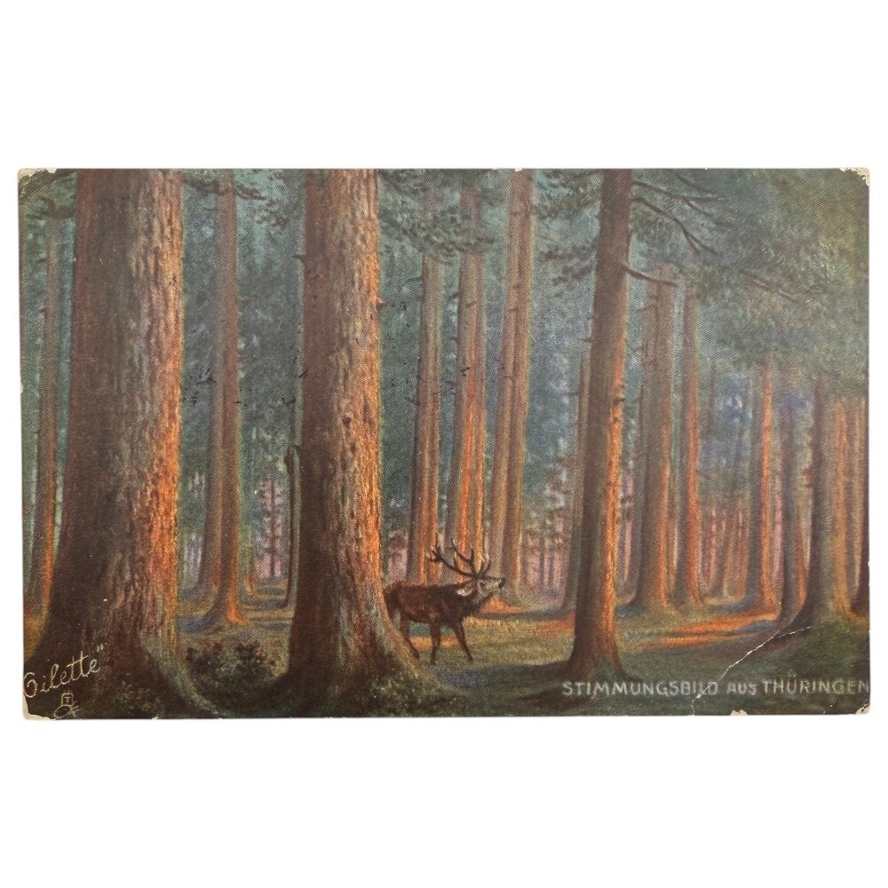 Почтовая открытка "Атмосферный пейзаж - Oilette" 1900-1906 гг. Raphael Tuck & Sons, Великобритания