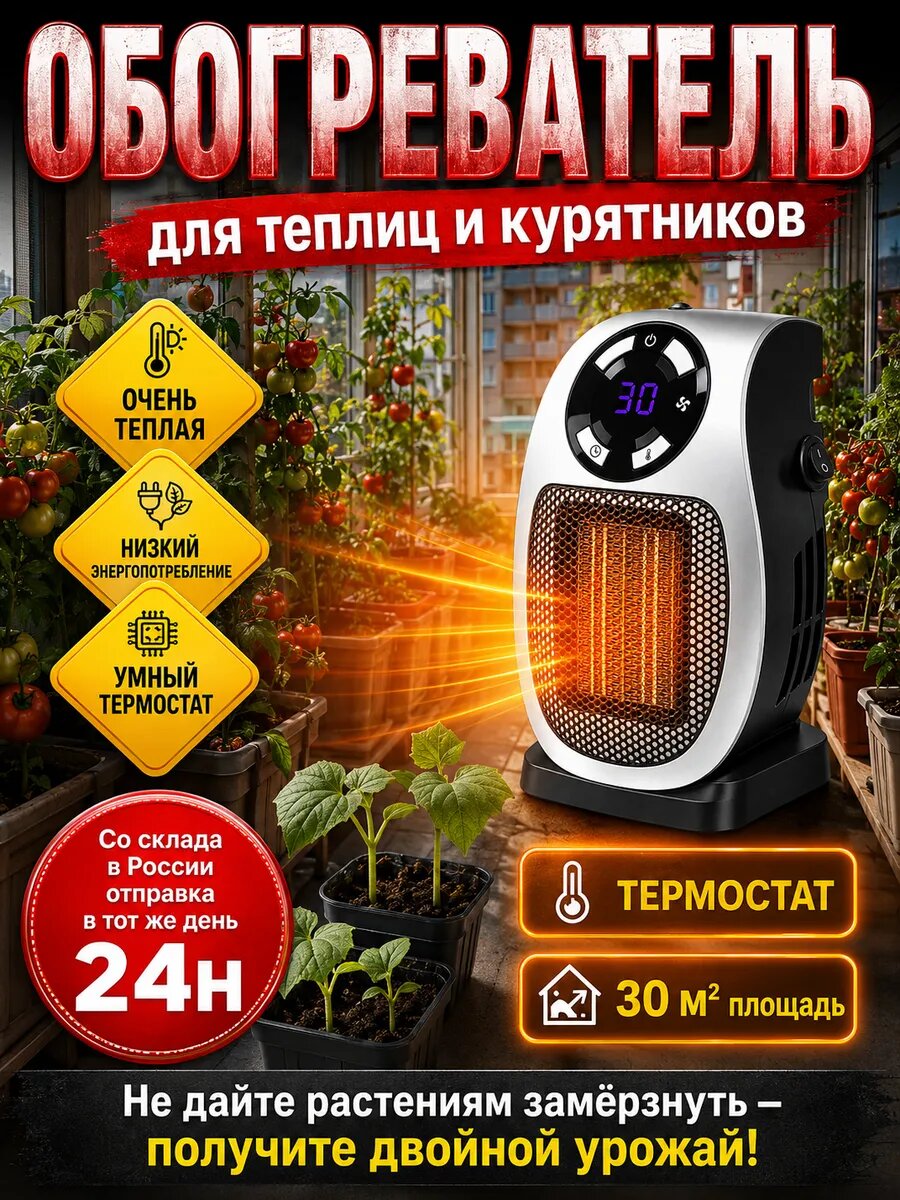 Обогреватель для теплицы с терморегулятором инфракрасный