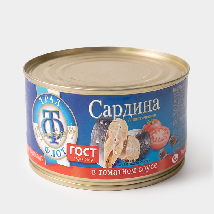 Скумбрия в томатном соусе Трал Флот, 240 г