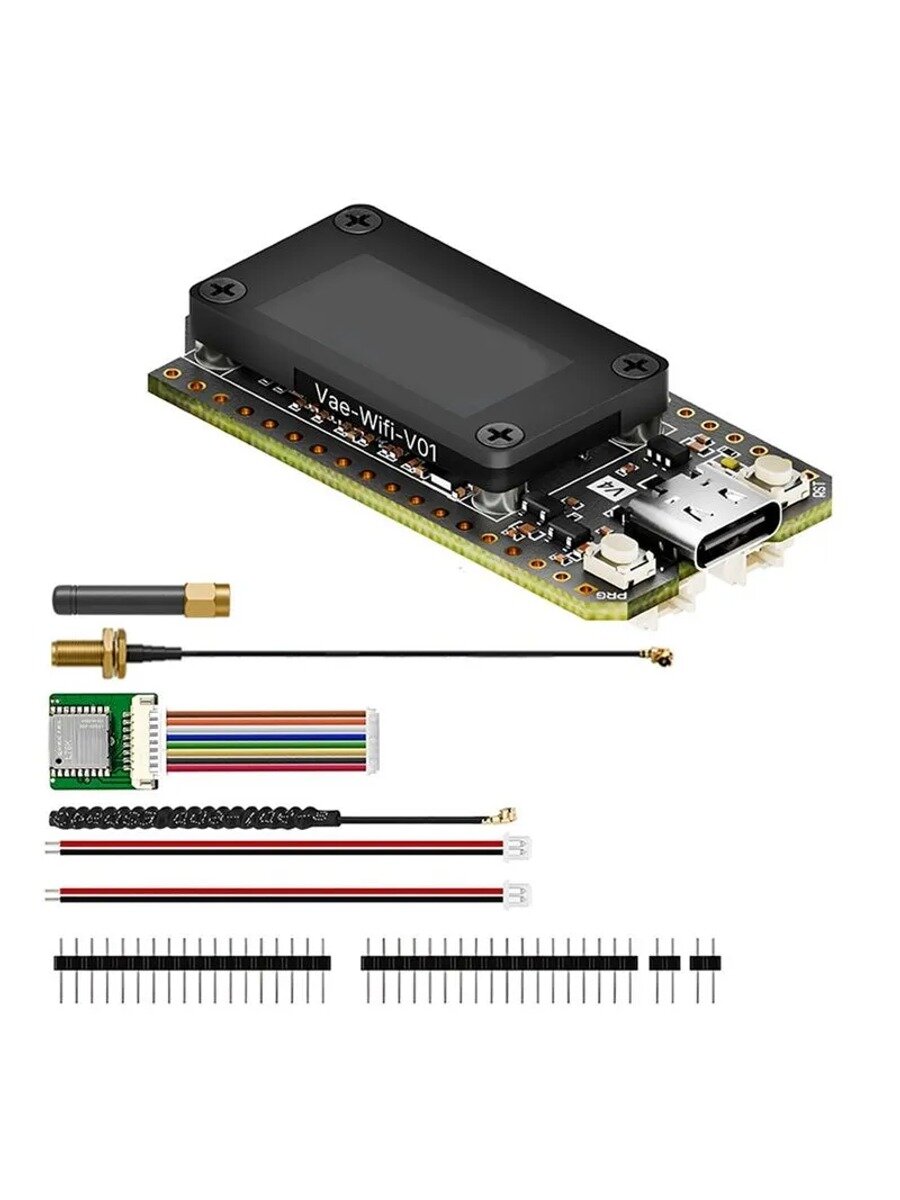 (X B S Y) Meshtastic Heltec V4 OLED GPS-Модуль Для Отладочной Платы LoRa 32 С Питанием От Солнечной Энергии