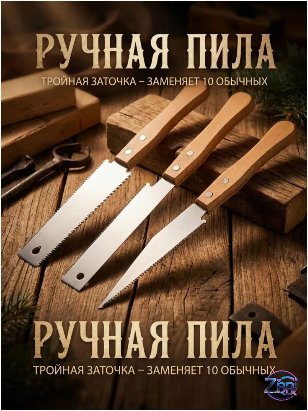 Эксклюзивный набор ручных пил, 3 шт