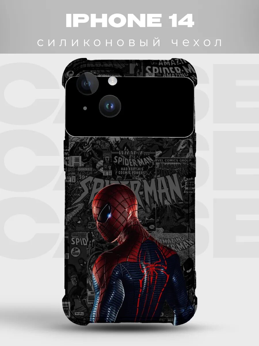 Чехол на iPhone 14 Человек-паук spider man человек паук