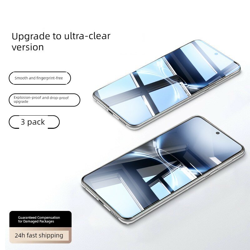 Vivo X200 Pro Mini 3-комплект защитного стекла 5-го поколения с быстрым снятием отпечатков пальцев, сертификатом SGS