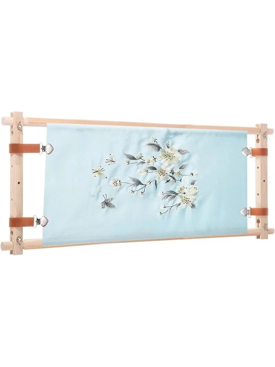 PATIKIL Игольная вышивка Тапет Скролл, 33"x12" Деревянный держатель для вышивки крестом из бука, рамка для шитья