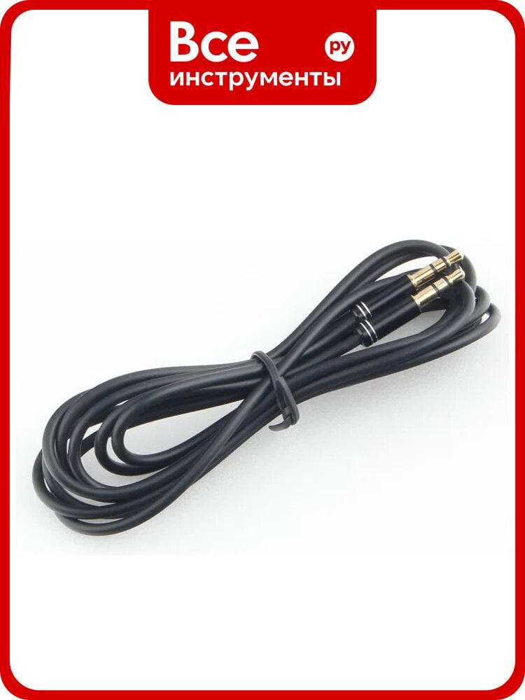 Аудио кабель Cablexpert Jack 3.5(M)/Jack 3.5(M), 2м, черный, коробка CCAB-02-35MM-2MB