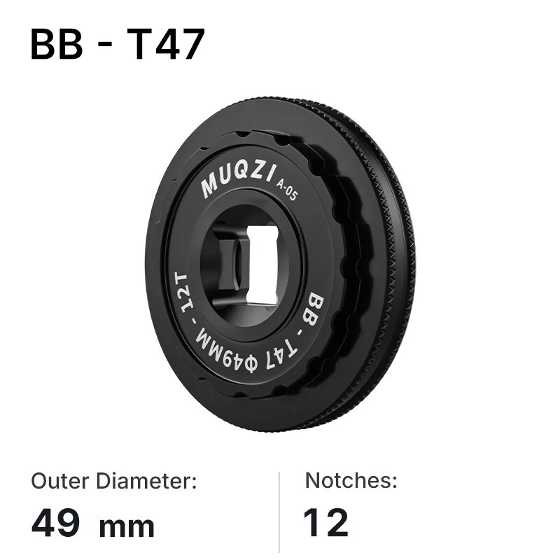 MUQZI BB-T47 Инструмент для каретки, 49 мм, 12 зубьев