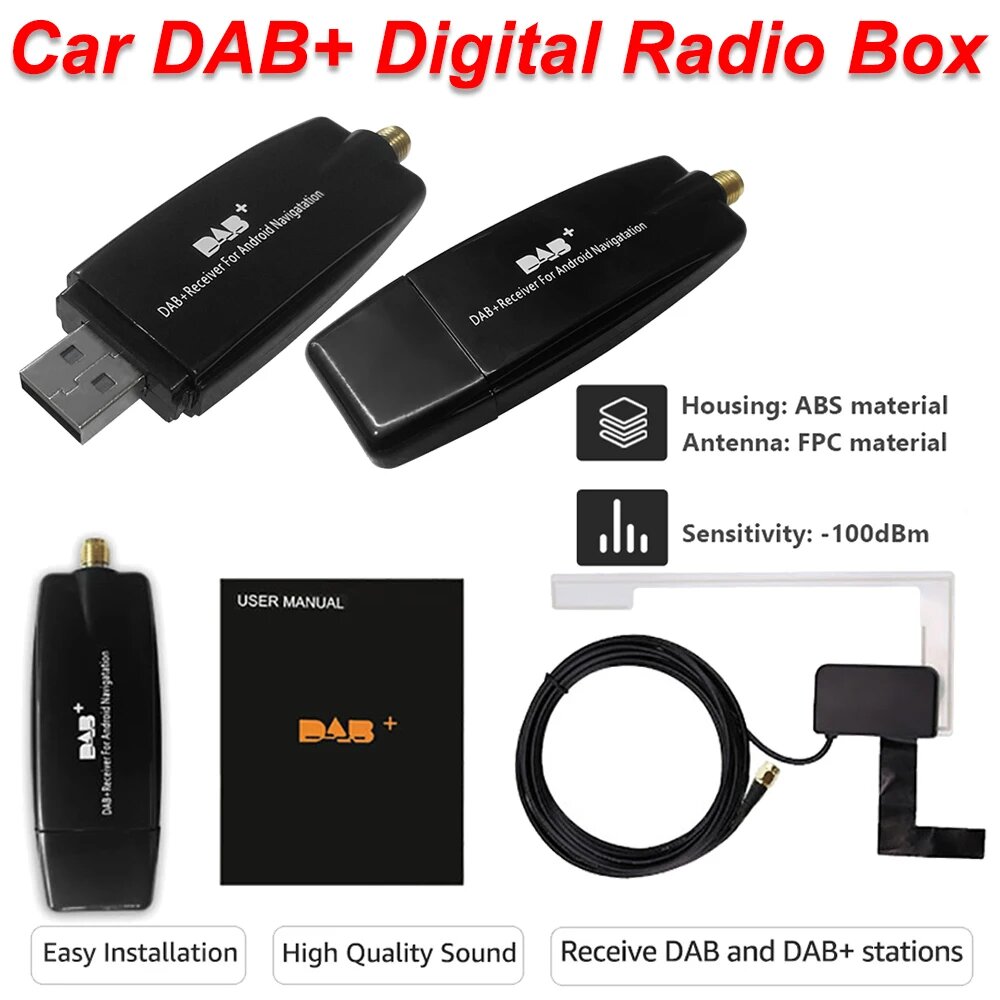 DAB + приемник антенный усилитель USB адаптер Android автомобильный усилитель радиосигнала донгл модуль для Android 5,1 и выше автомобильное радио
