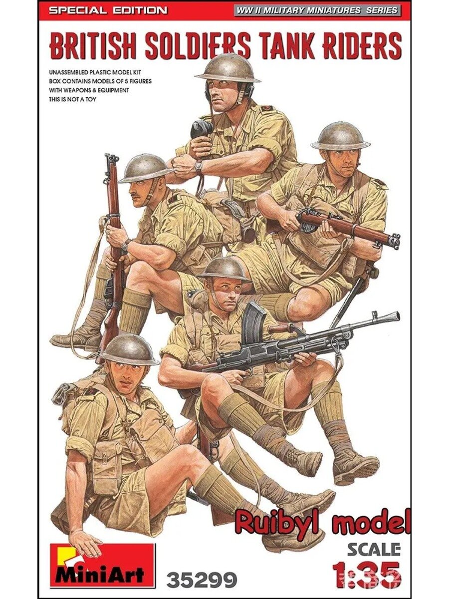 Специальный выпуск британского пехотинцатанкиста в масштабе 1/35 от MiniArt, премиум комплект 35299