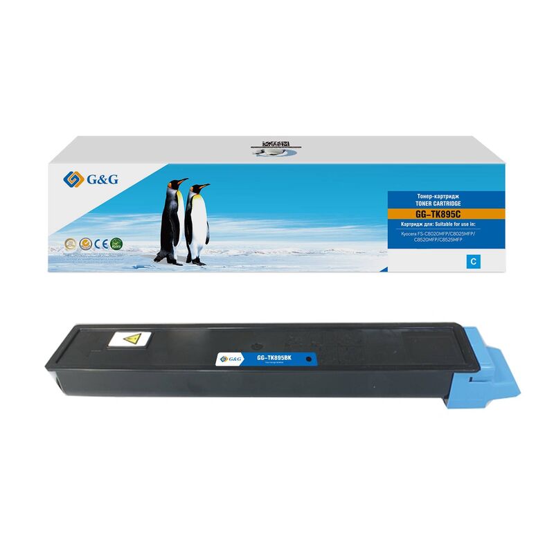 Картридж TK-895C для Kyocera Fs-C8525MFP, Fs-C8520MFP G&G голубой