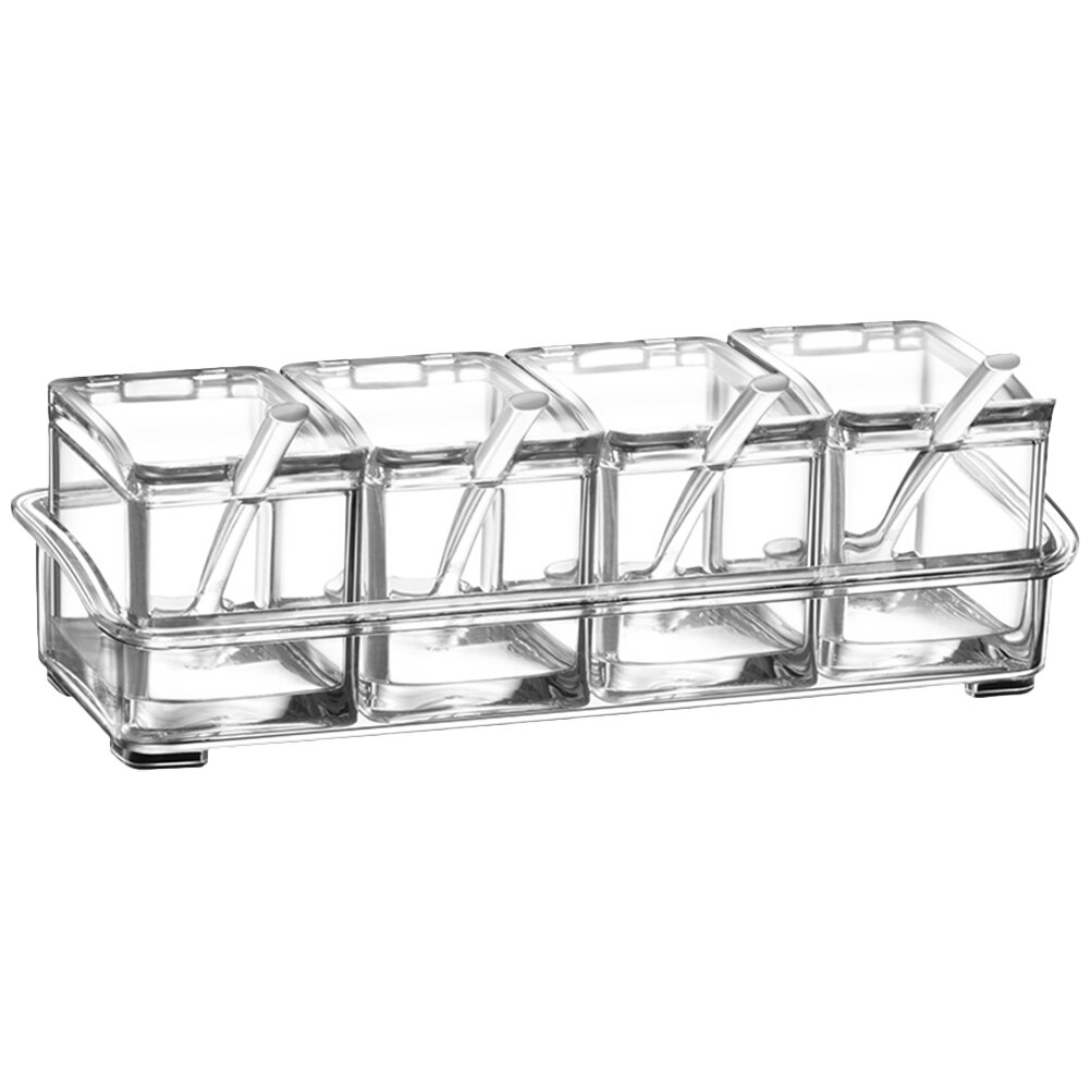 Набор Из 1 Прозрачной Банки Для Приправ С Уплотнением И Ложкой 25.5X10X7.5Cm