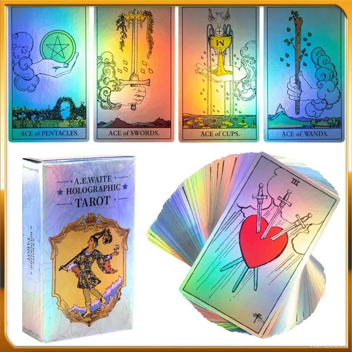 Карты Таро Уэйта для начинающих/Лазерного Всадника//The Rider Tarot,78 шт