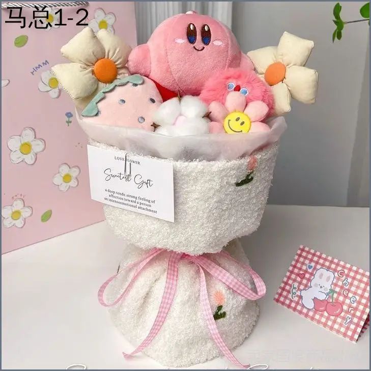 Букет из мягких игрушек Hello Kitty голубой, готовый подарок