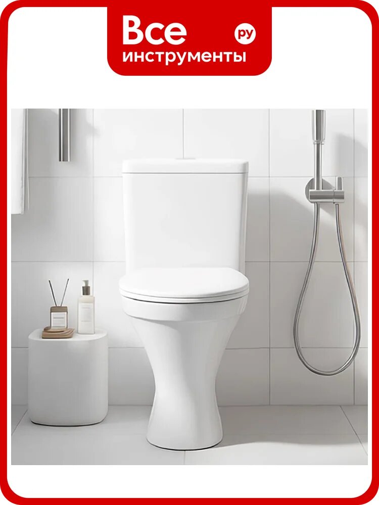 Унитаз-компакт Sanita Белый S1 эпос WC. CC/Epos/2-P/WHT. G/S1 00000152415