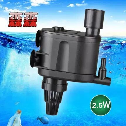 SenSen HQJ-500G Черная голая погружная помпа для аквариума с аэрацией и фильтрацией, 2,5 Вт