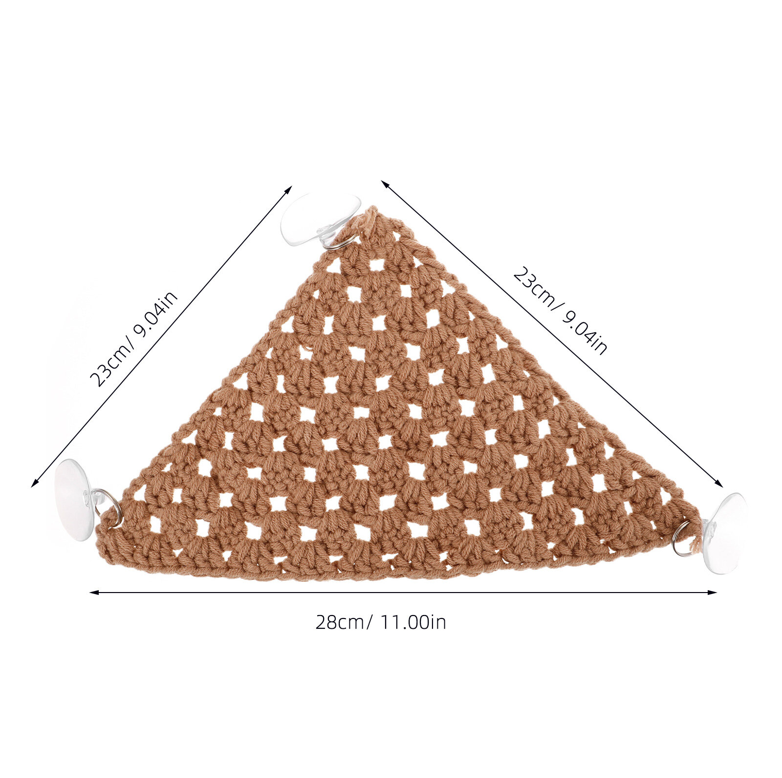 Гамак Для Рептилий Из Хлопкового Шнура Коричневый 37.00X17.00X0.50Cm