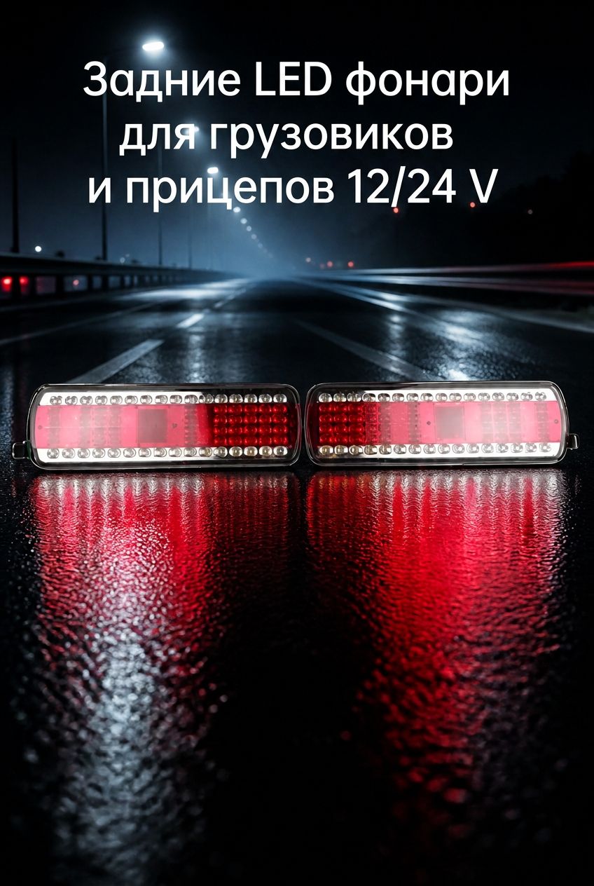 Фонарь задний LED для грузовика и прицепа 12-24V комплект