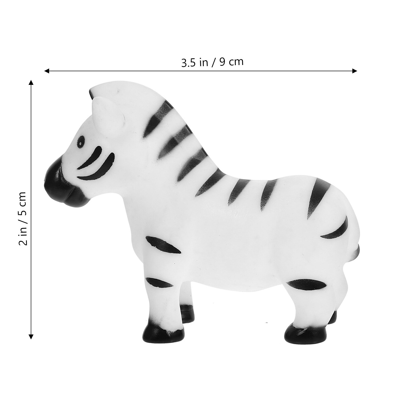 Набор Из 5 Зверей Игрушки Для Ванной Без Отверстий Из ПВХ 9.00X5.00X3.00Cm