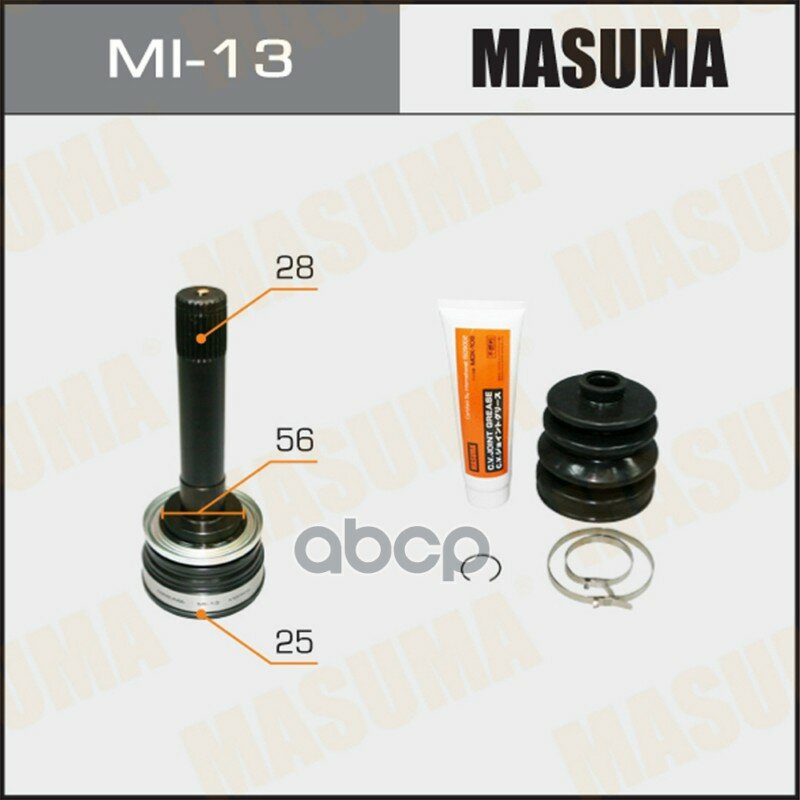 MI-13_ШРУС наружный к-кт! Mitsubishi Pajero 2.5TD/3.0 V6 89-00 Masuma арт. MI13