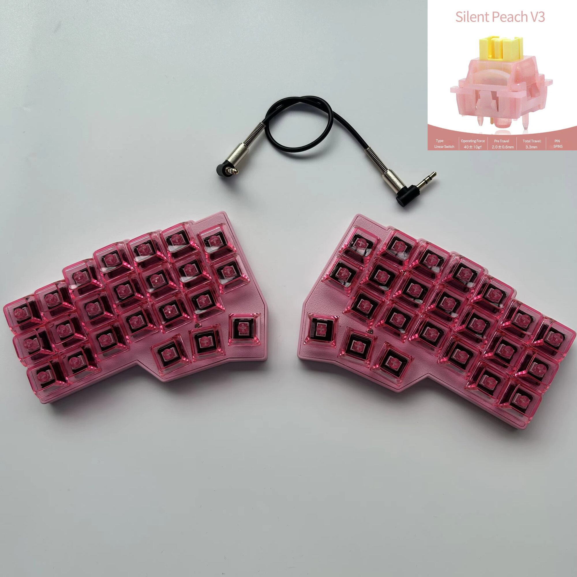 CORNE Wired Split Keyboard Эргономичная Клавиатура С Возможностью Горячей Замены RGB-флакона