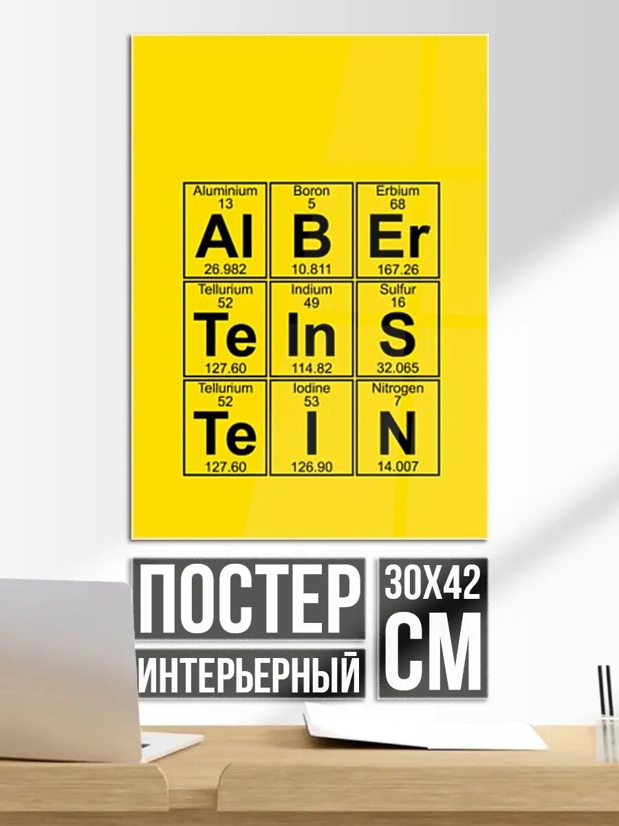 Постер на стену Альберт Эйнштейн