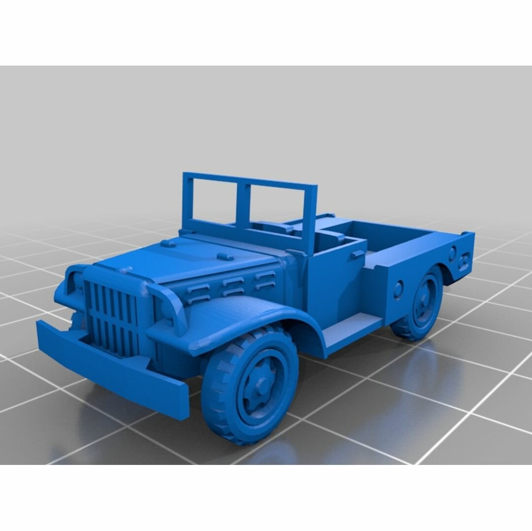 Dodge WC51. Версия 2. Масштабная модель 1:72.