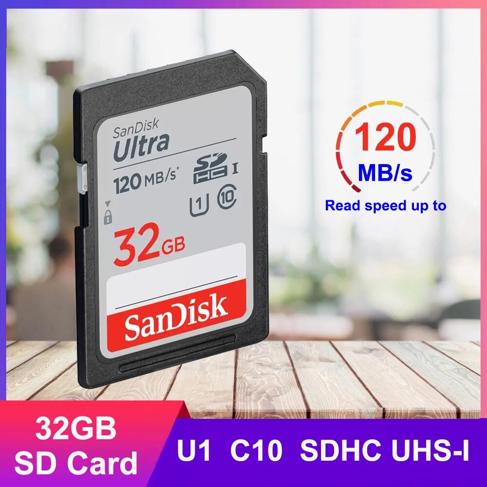 Карта памяти SanDisk SDXC 32/64/128/256GB для камеры Ultra SDHC 32GB