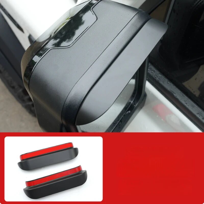 Для BAW 212 BAIC 212 T01 2024-2026: Защитная накладка от дождя на зеркало заднего вида, Matte Black