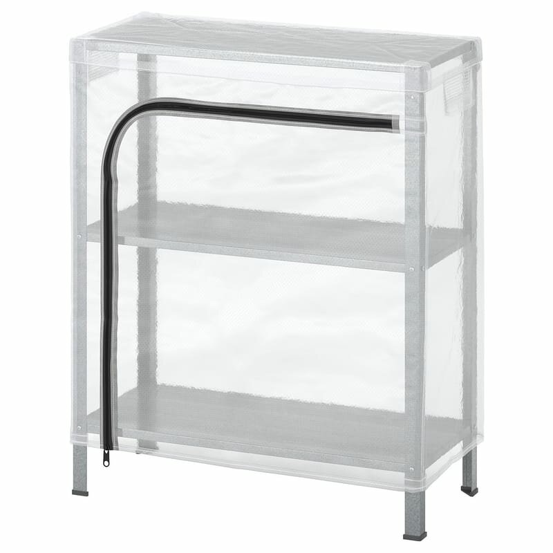 Полка ikea hyllis 692.859.39, прозрачный, 60x27x74 см