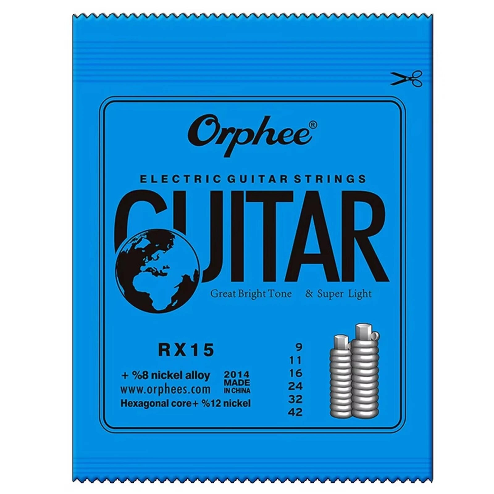 Струны для электрогитары Orphee RX15/RX17/RX19 RX15