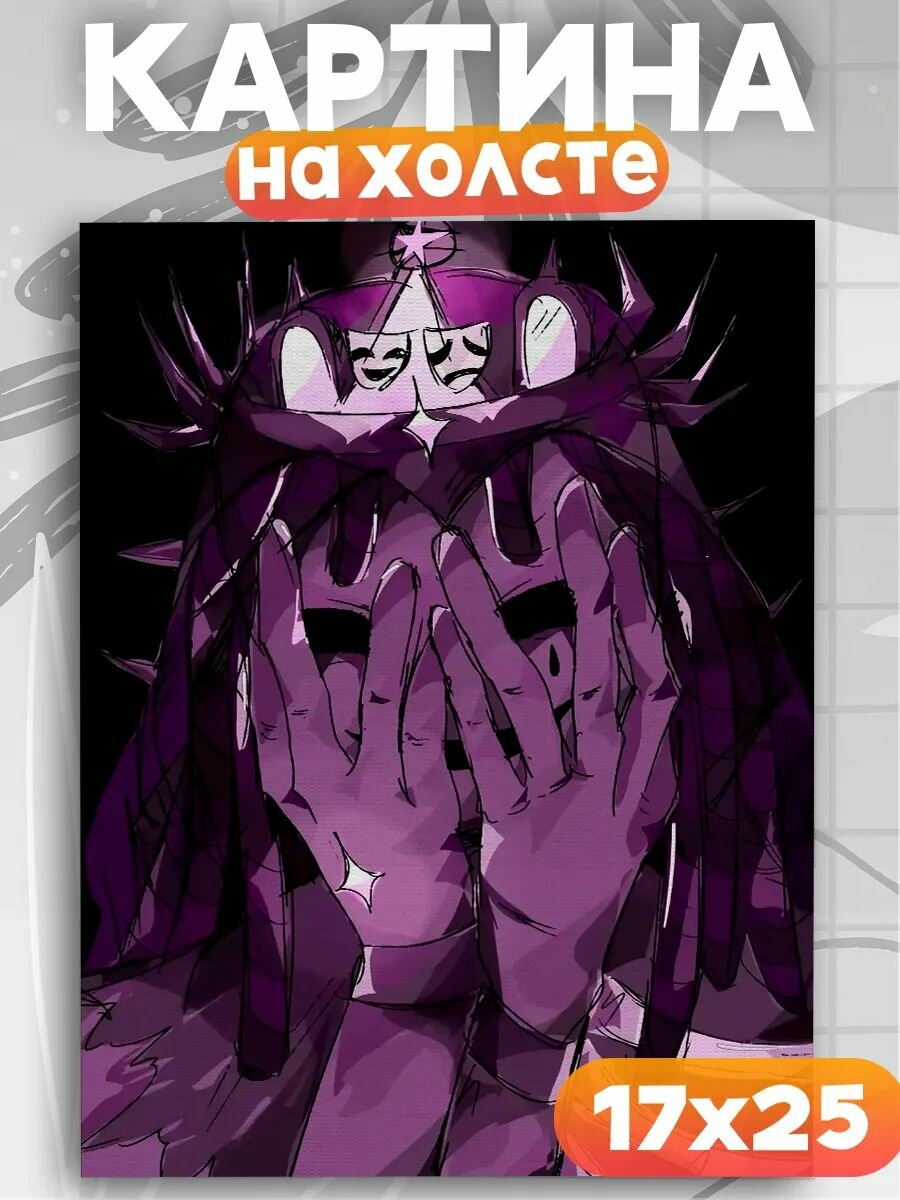 Картина на стену forsaken Ноли Форсакен roblox, на подрамнике, 1шт, 25х17 размер.