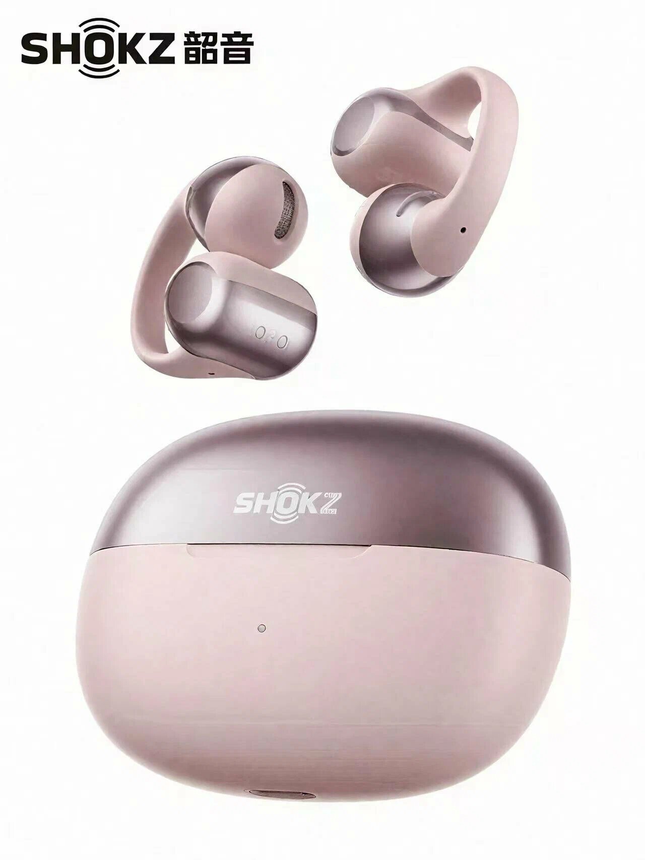 Спортивные наушники SHOKZ Opendots one E310 с зажимом для ушей Pink розовые