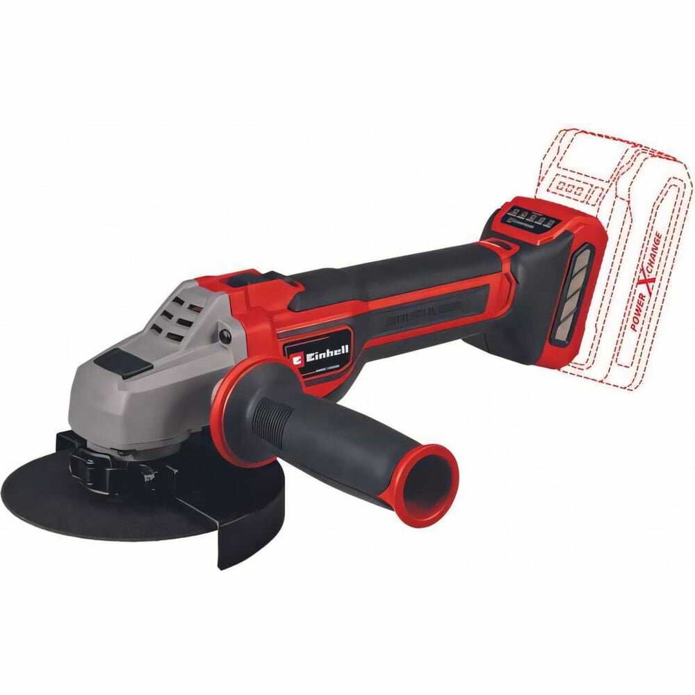 Болгарка (ушм) Einhell PXC TP-AG 18/125 CE Q Li,18В,125мм,3-10,5т/мин, без АКК и ЗУ