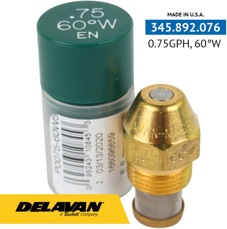Топливная форсунка Delavan 0.75GPH, 60W (5) P0075-60W5