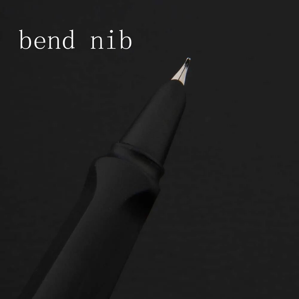 Черная перьевая ручка Chouxiongluwei, Bend nib
