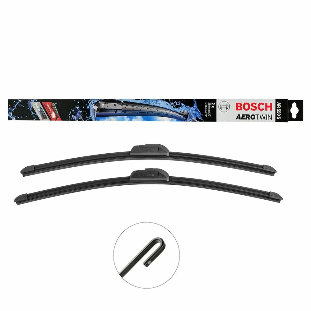 Щетки стеклоочистителя, BOSCH арт. 3397118906 / AR550S / Комплект дворников 550 мм/ 530 мм