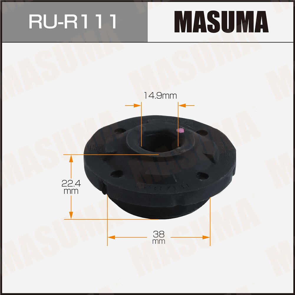 Втулка крепления радиатора нижняя Masuma RU-R111