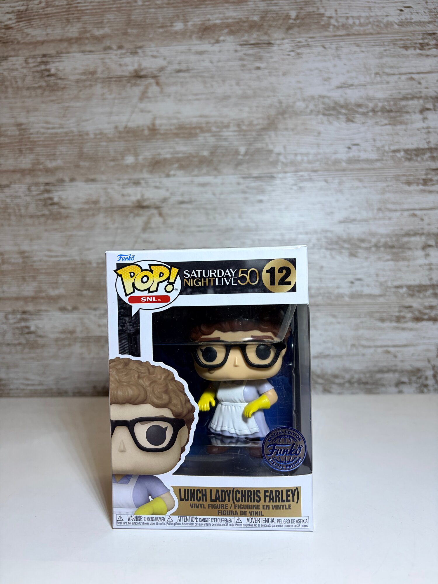 Funko pop Lunch Lady Chris Farley, Saturday Night Live (SNL), Крис Фарли, 10 см от Funko
