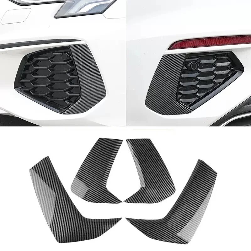 Для Audi A3 8Y 2021-2023 автомобильный Передний Задний бампер из углеродного Carbon fiber Color