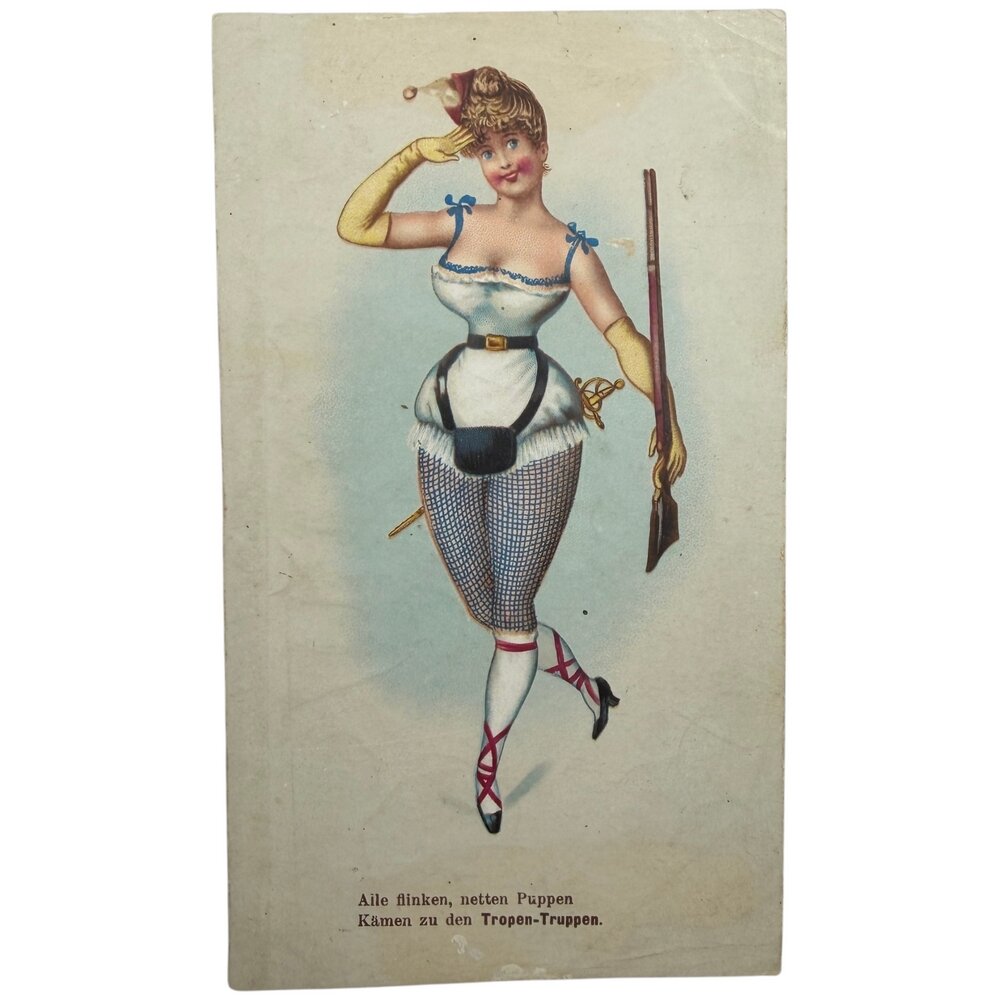Карикатура "Тропические войска" 1900-1915 гг. Германская Империя