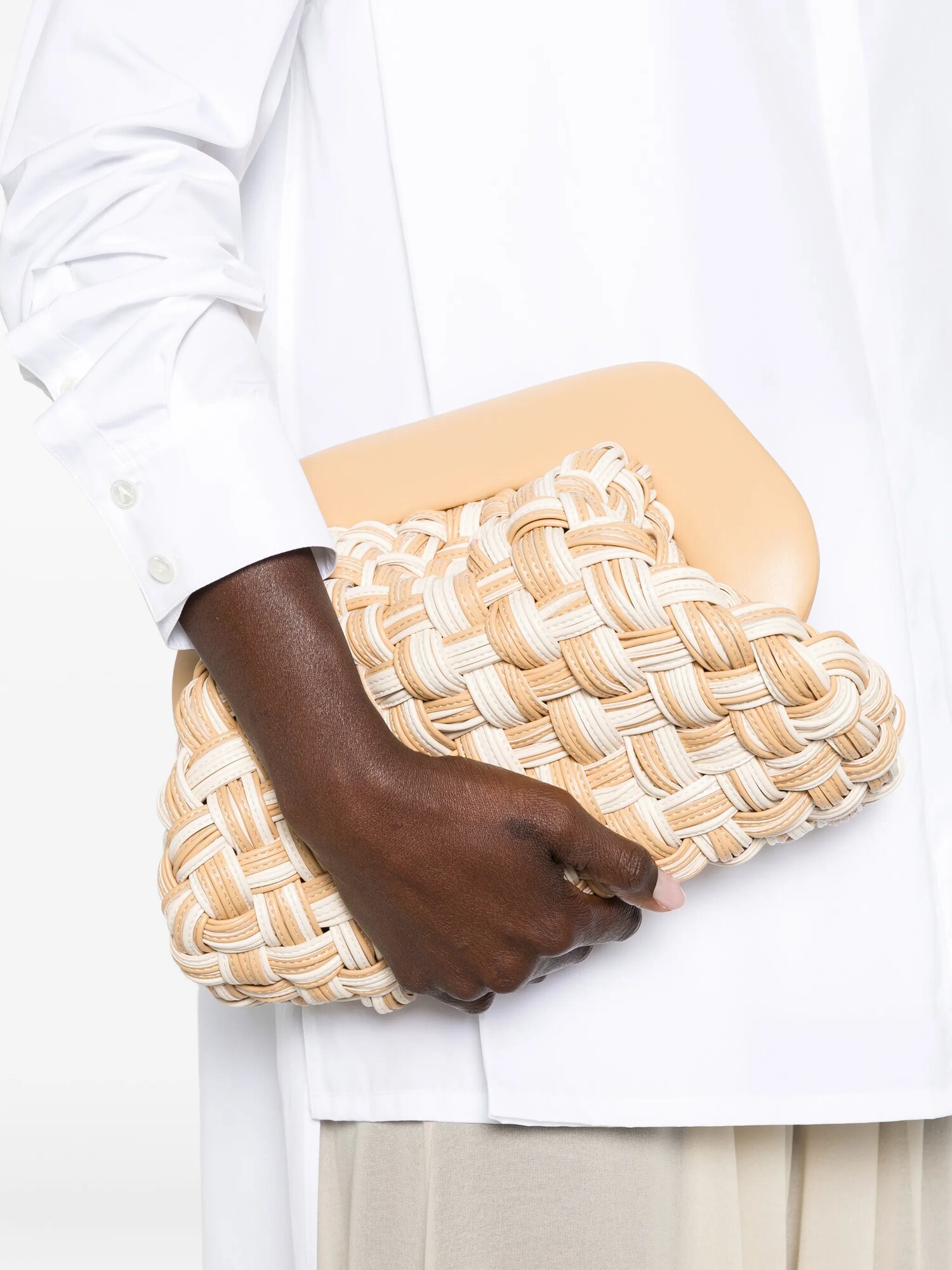 Сумка Themoire Medium Bios woven clutch bag, разноцветный — фото 1