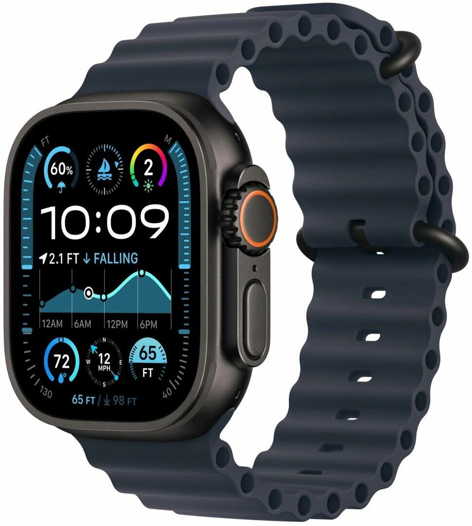 Умные часы Apple Watch Ultra 2 49mm Black Titanium Case With Navy Ocean Band