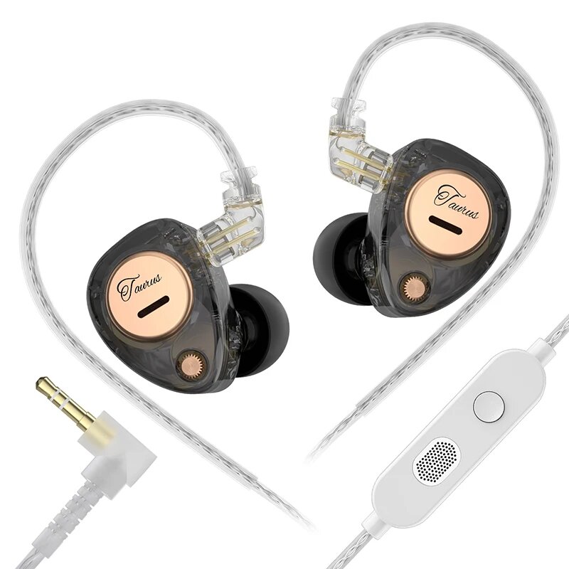 KZ Taurus проводные наушники с шумоподавлением black with mic