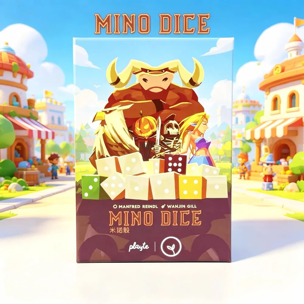 Настольная игра "MINO DICE": кости, новейшее делюкс-издание, подарок на день рождения, семейная игра.