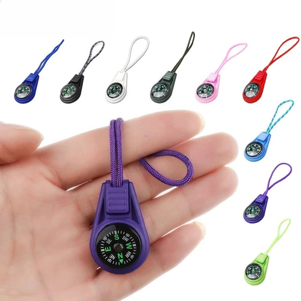 Набор из 10 мини-компасов для выживания 5Pcs RandomColor