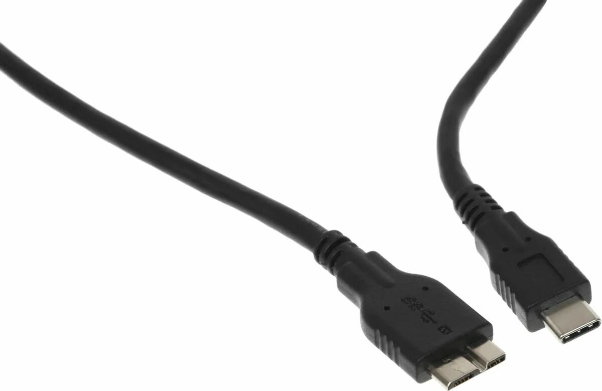 Кабель Buro, USB Type-C (m) - micro USB 3.0 (m), 1,5 м, черный (BU-TYPEC-MICROUSB3.0-1.5M)