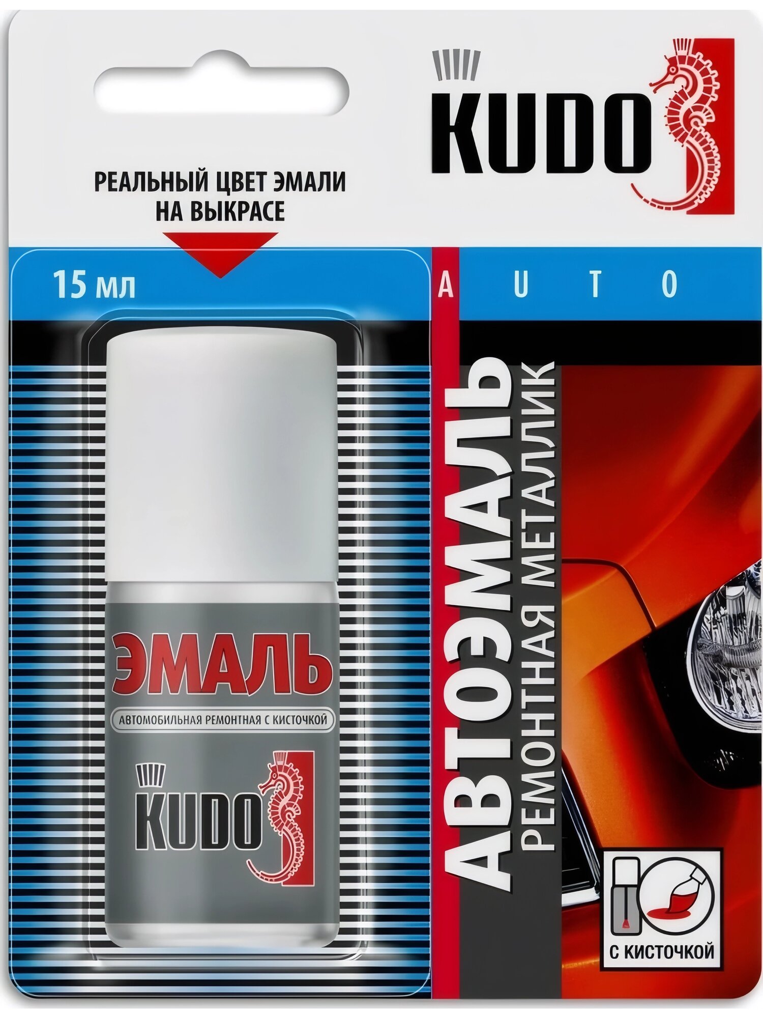 Автоэмаль ремонтная (кисть) KUDO Daewoo 92L cashmere beige (бежевый) металлик KU-72252-12