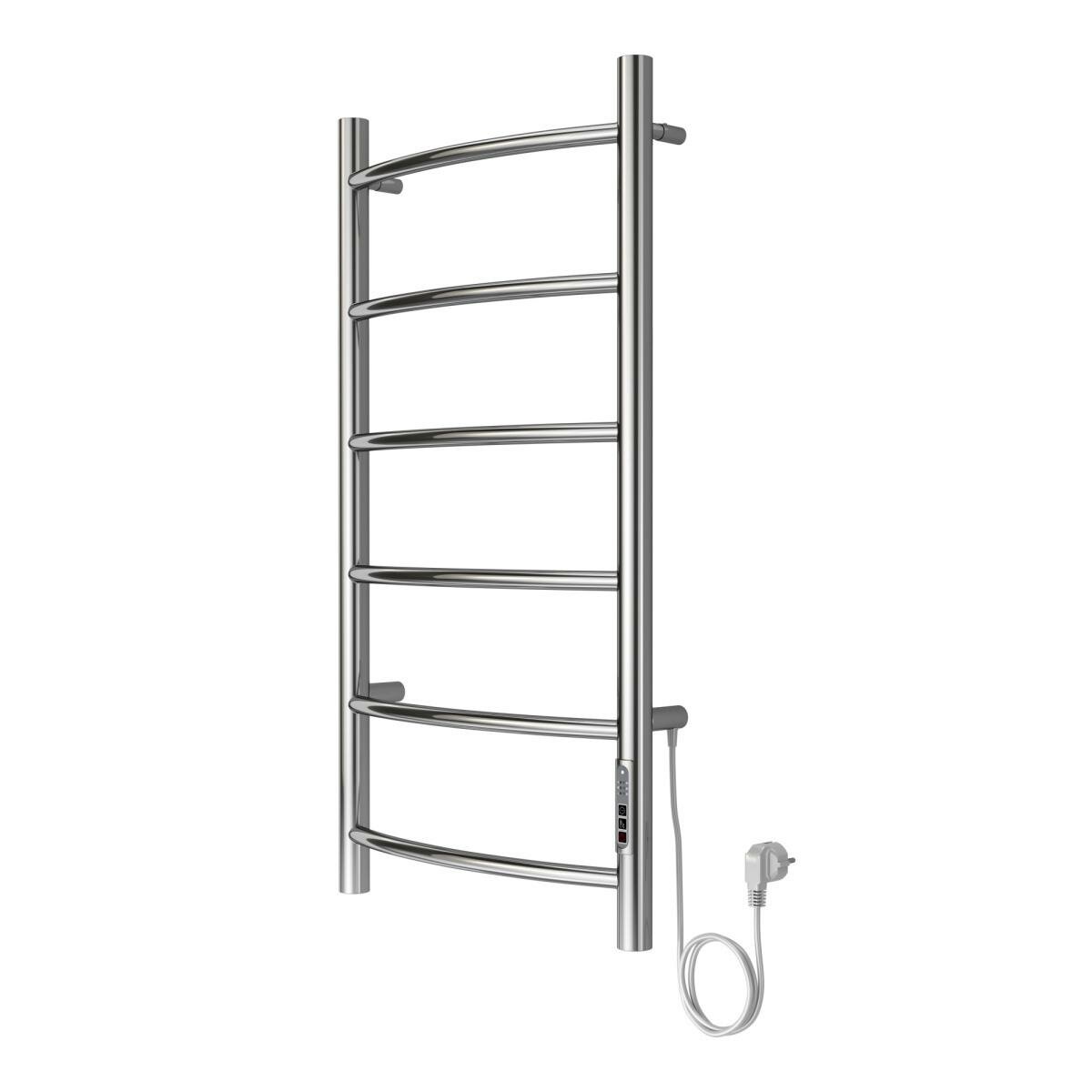 Электрический полотенцесушитель Azario Verona 400x800 П6 AZ04848 диммер справа Хром