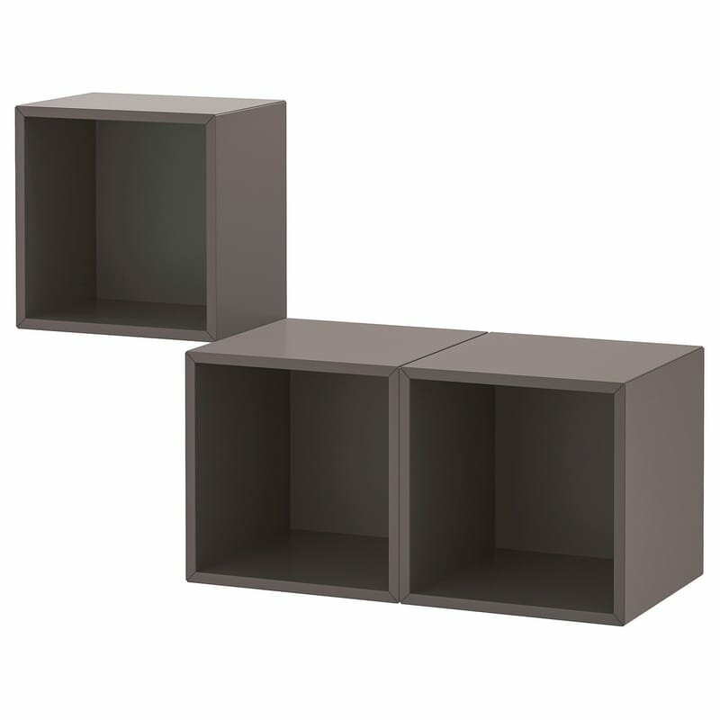 Полка ikea eket, темно-серый, 105x35x70 см 692.863.40