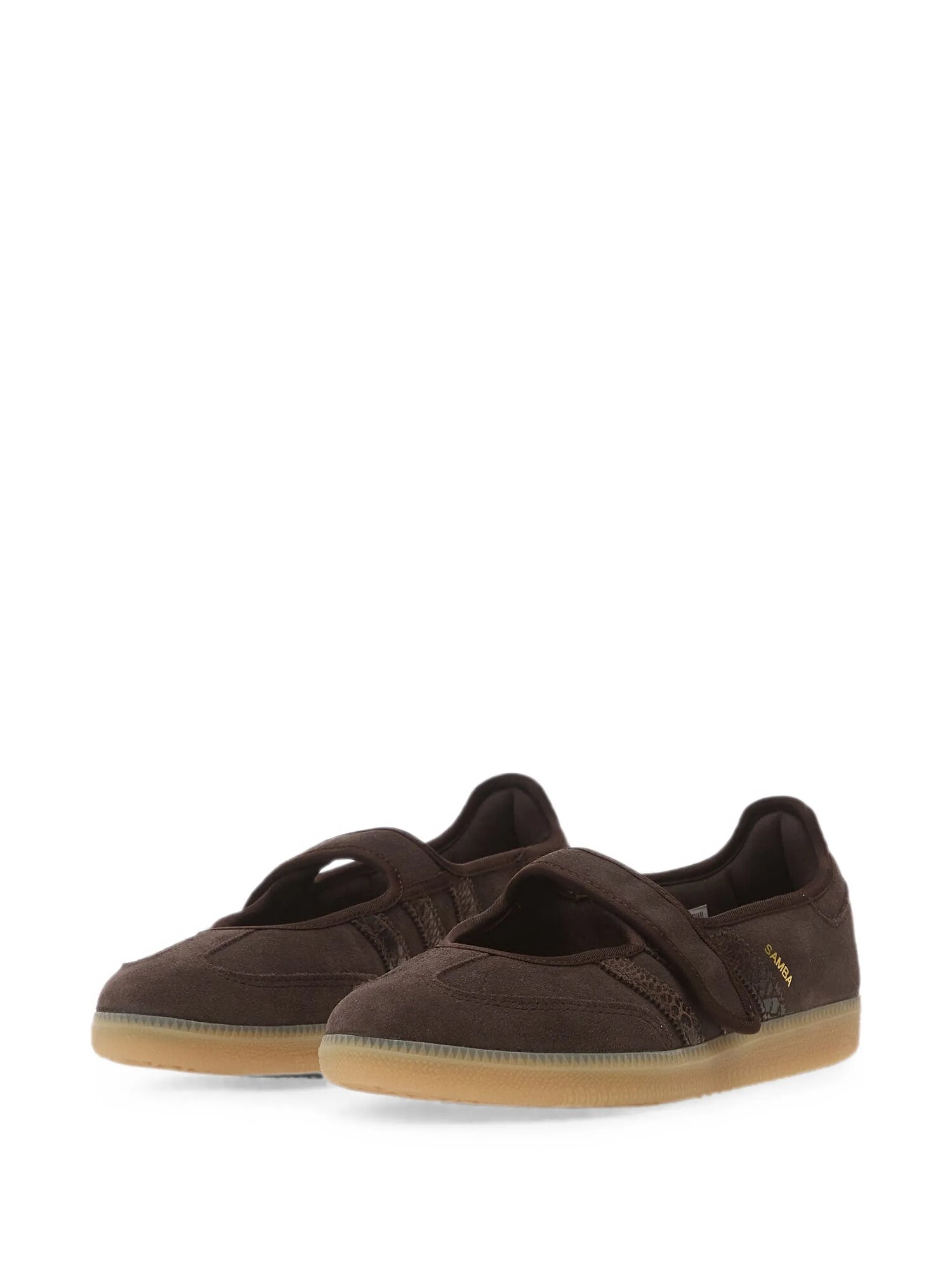Кроссовки adidas Samba Jane, размер 5.5 US, коричневый/серый/оранжевый — фото 1